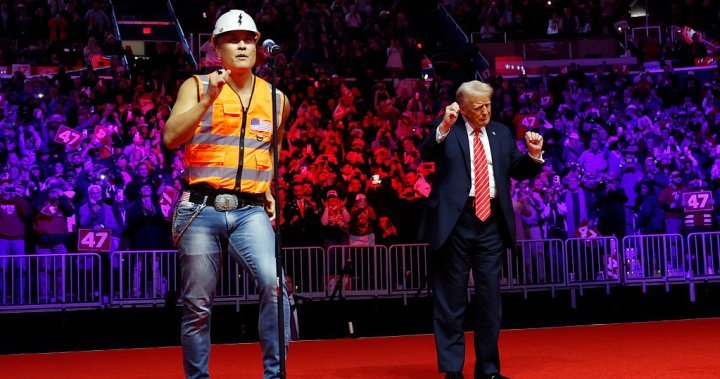 Donald Trump closes ‘victory rally’ by dancing to Village Individuals’s ...